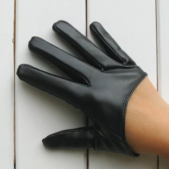 Hot Topic | Accessories | Patent Leather Stretch Half Palm Gaga Gloves ...
